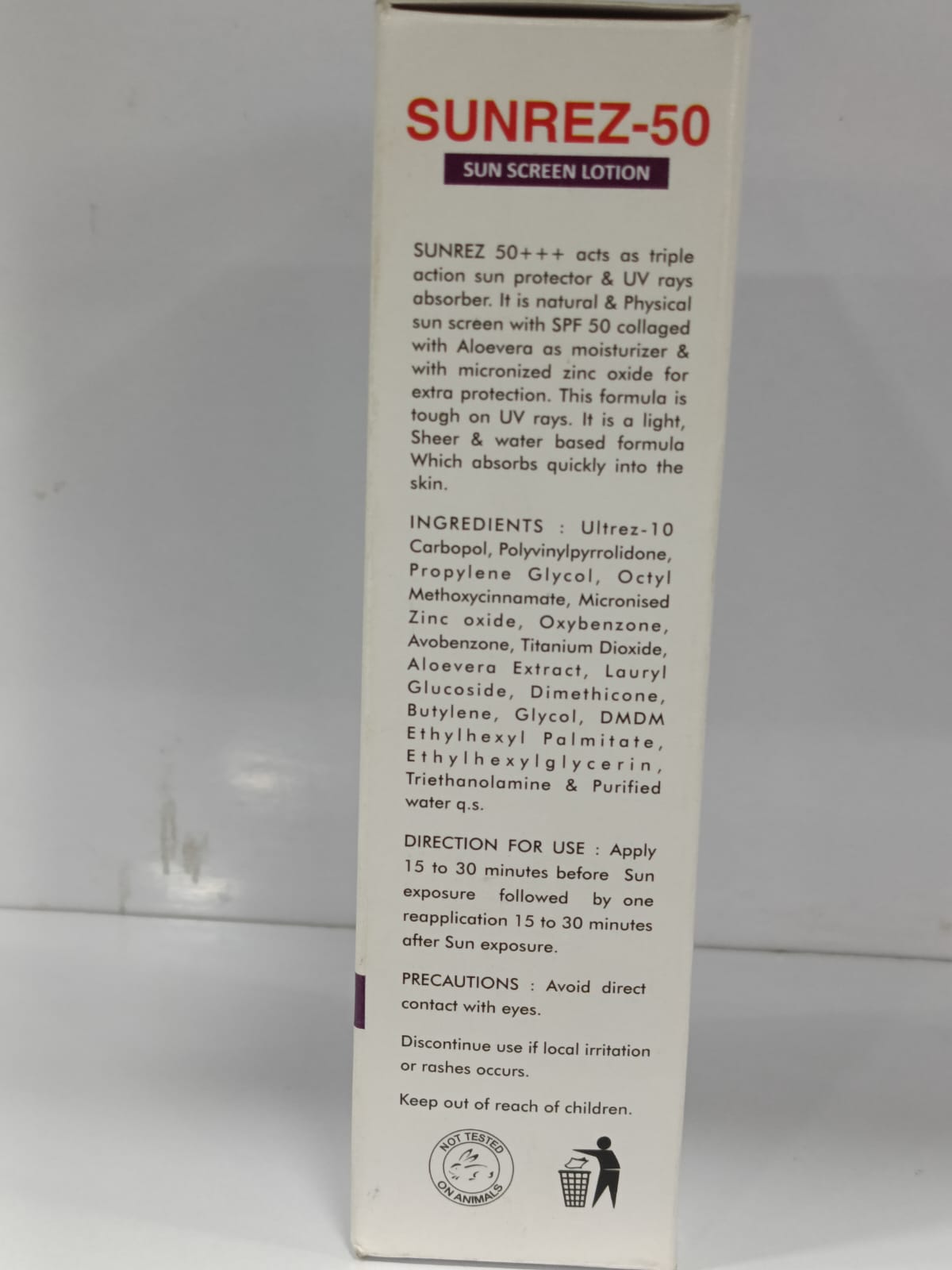 SUNREZ – 50 (SPF 50 ) – Sainamaina